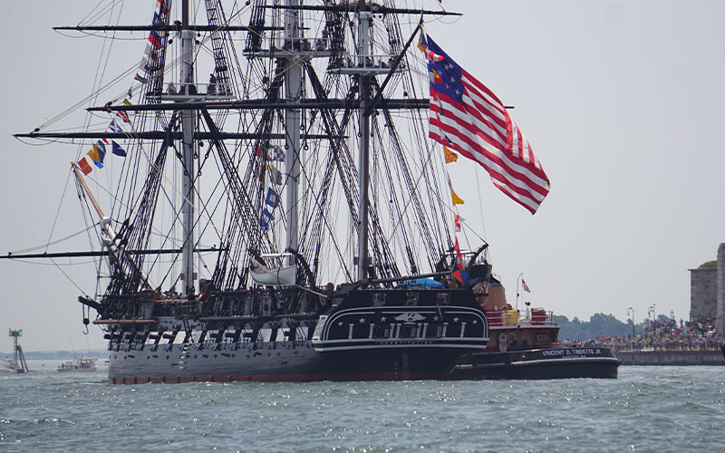 U.S.S. Constitution Turnaround Boston Sail aboard the Adirondack ...